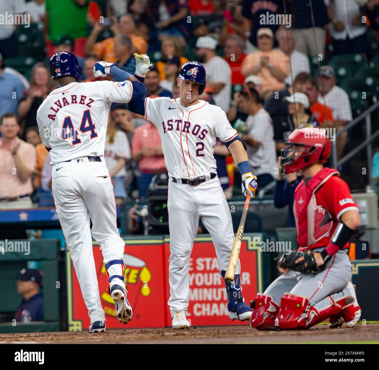 Houston, Texas, USA. 22nd May, 2024. Astros players YORDAN ALVAREZ (44 ...