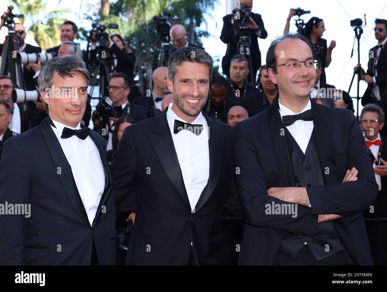 Tony Estanguet, Jules Naudet, Gedeon Naudet attend the "Marcello Mio ...