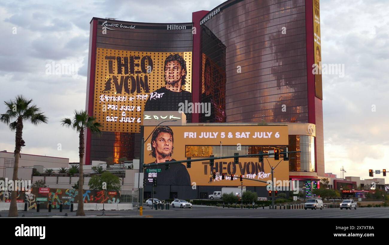 Las Vegas, Nevada, USA 14th May 2024 Comedian Theo Von Resorts World ...
