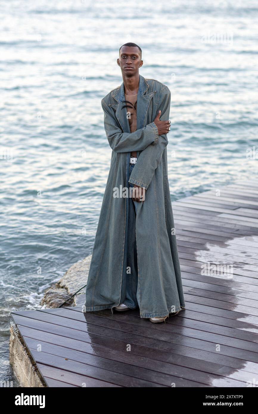 Cannes, France. 21st May, 2024. Portrait and personal shoot of model ...