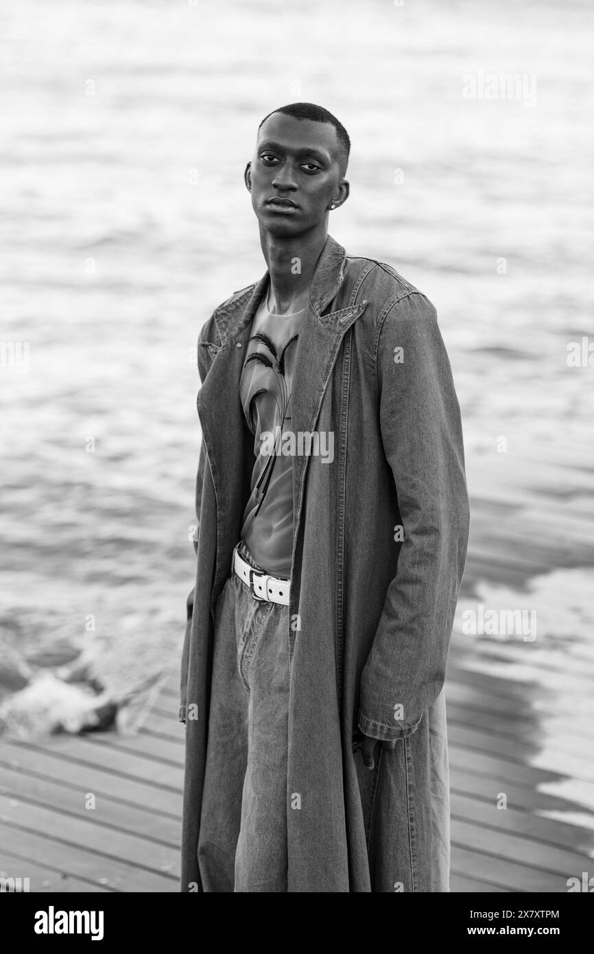 Portrait and personal shoot of model Alioune Badara Fall during the ...