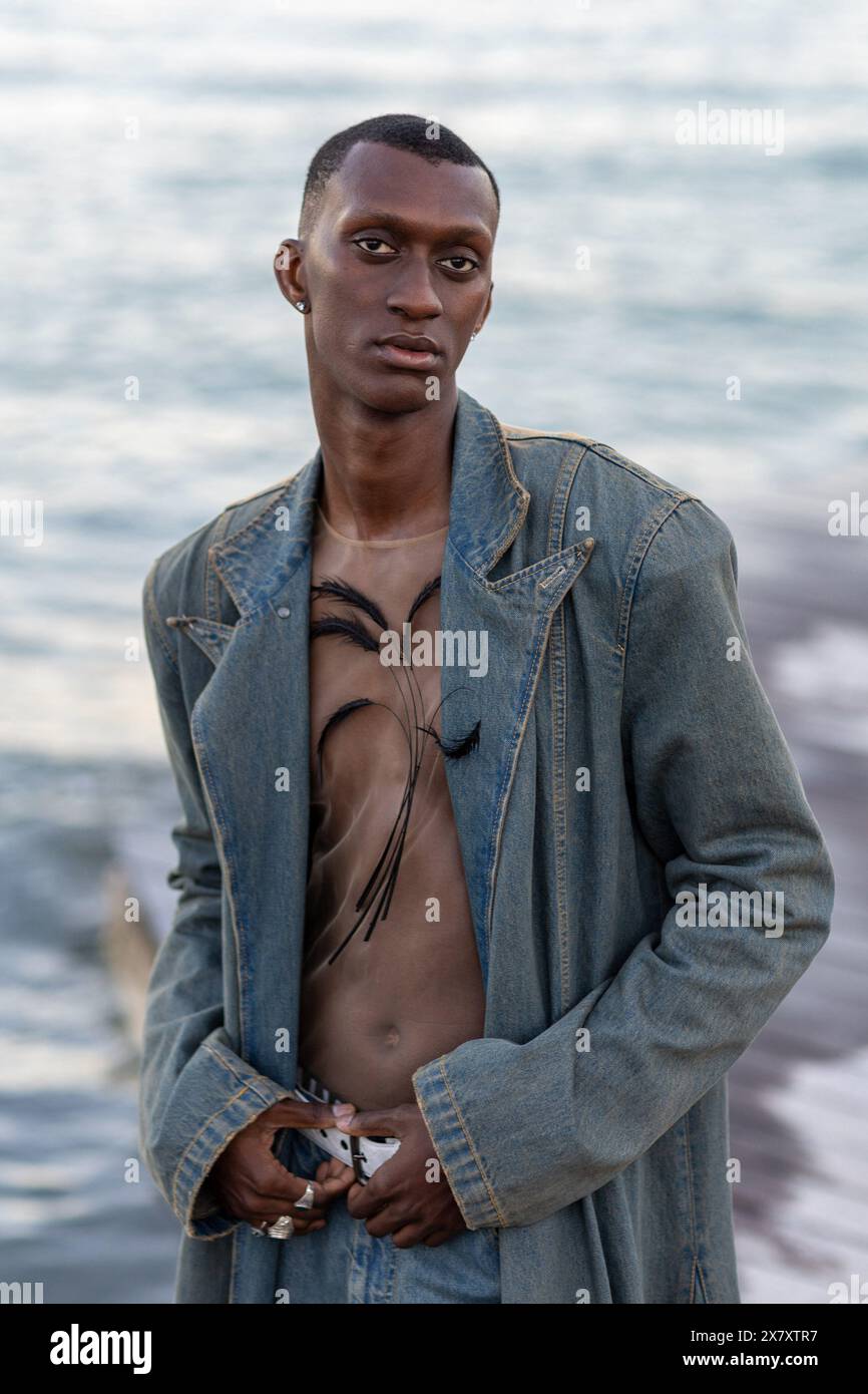 Cannes, France. 21st May, 2024. Portrait and personal shoot of model ...