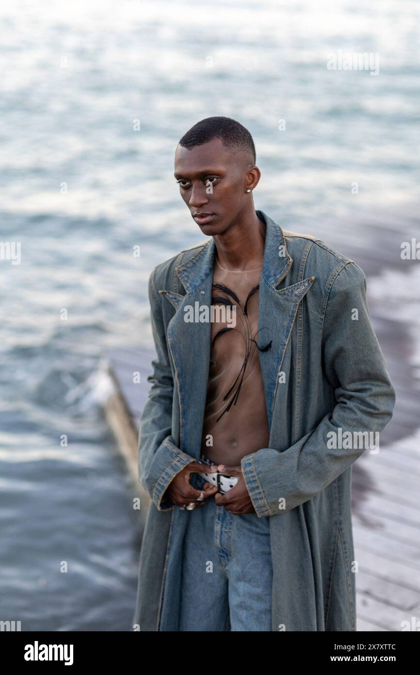 Cannes, France. 21st May, 2024. Portrait and personal shoot of model ...