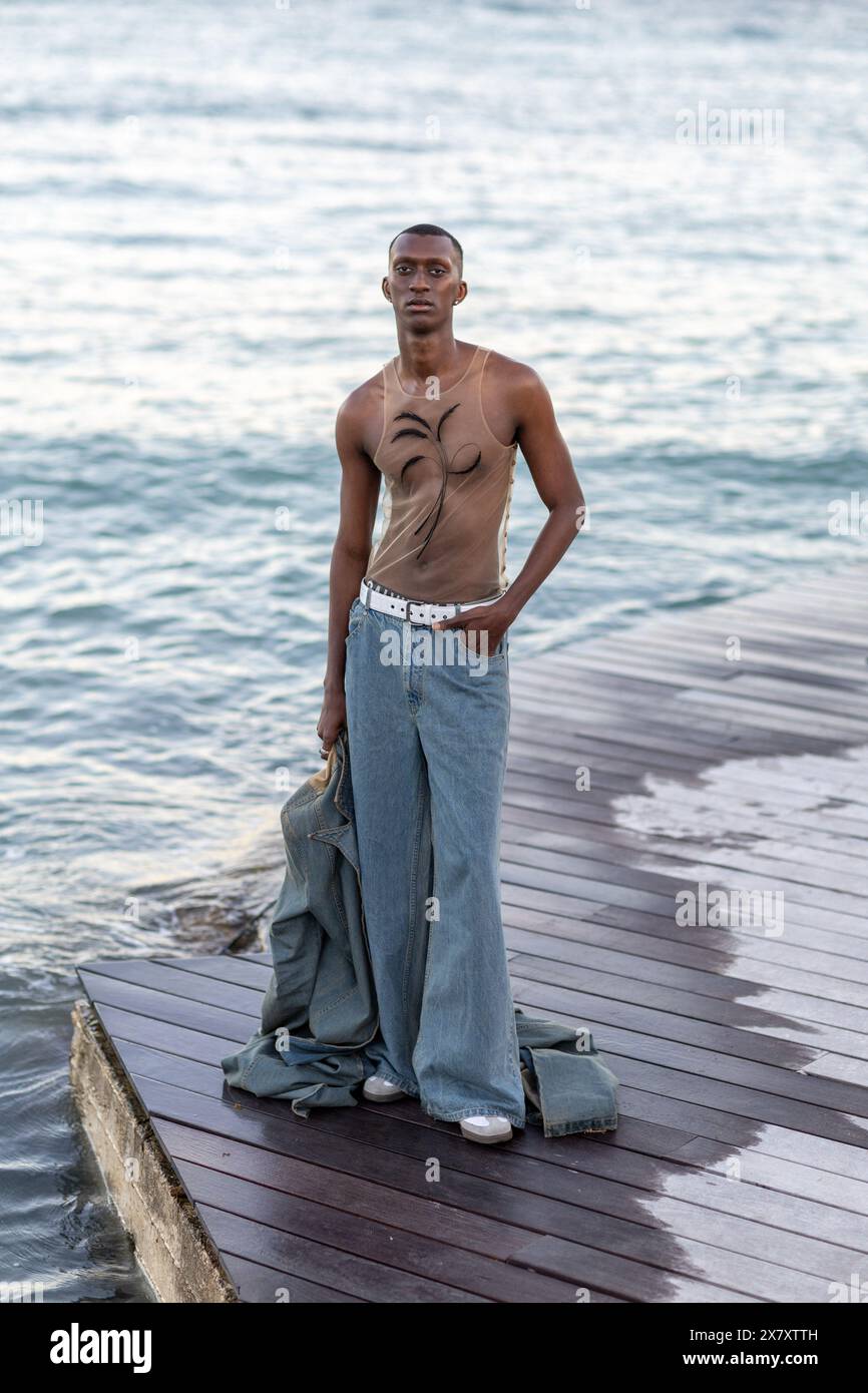 Cannes, France. 21st May, 2024. Portrait and personal shoot of model ...