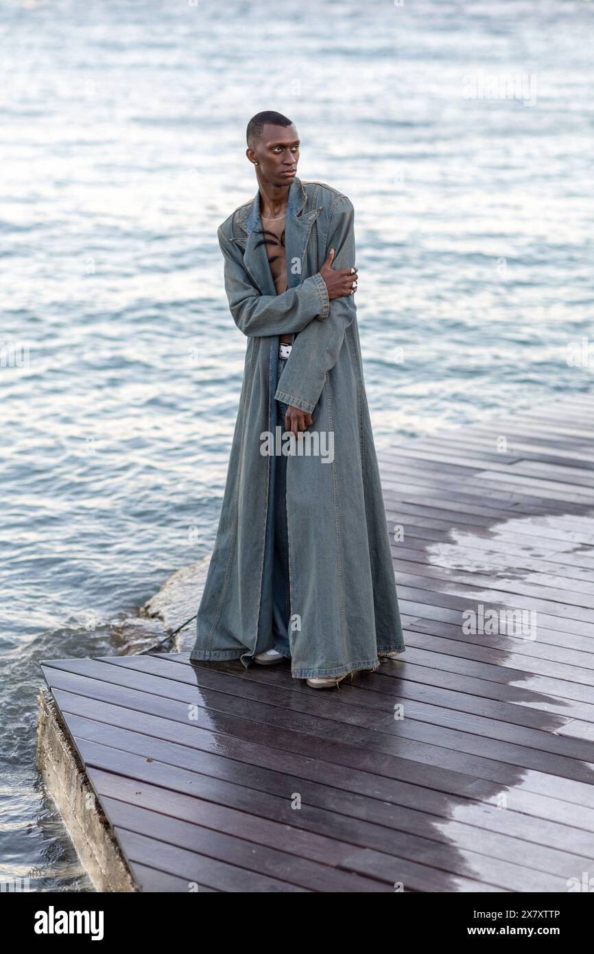 Cannes, France. 21st May, 2024. Portrait and personal shoot of model ...