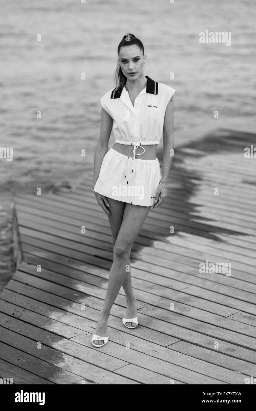 Cannes, France. 21st May, 2024. Portrait and personal shoot of model ...