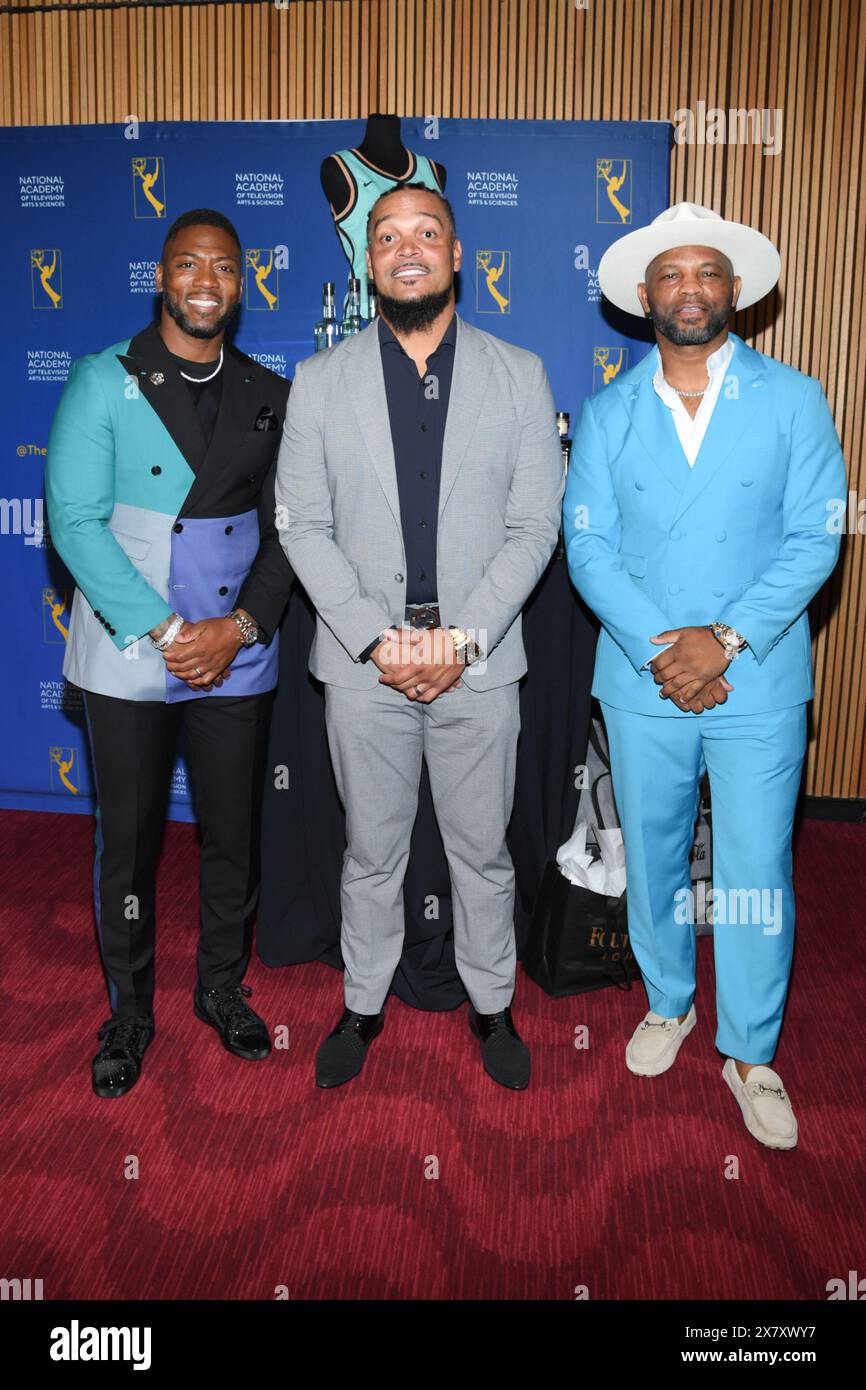 New York, USA. 21st May, 2024. Ryan Clark, Channing Crowder and Fred ...