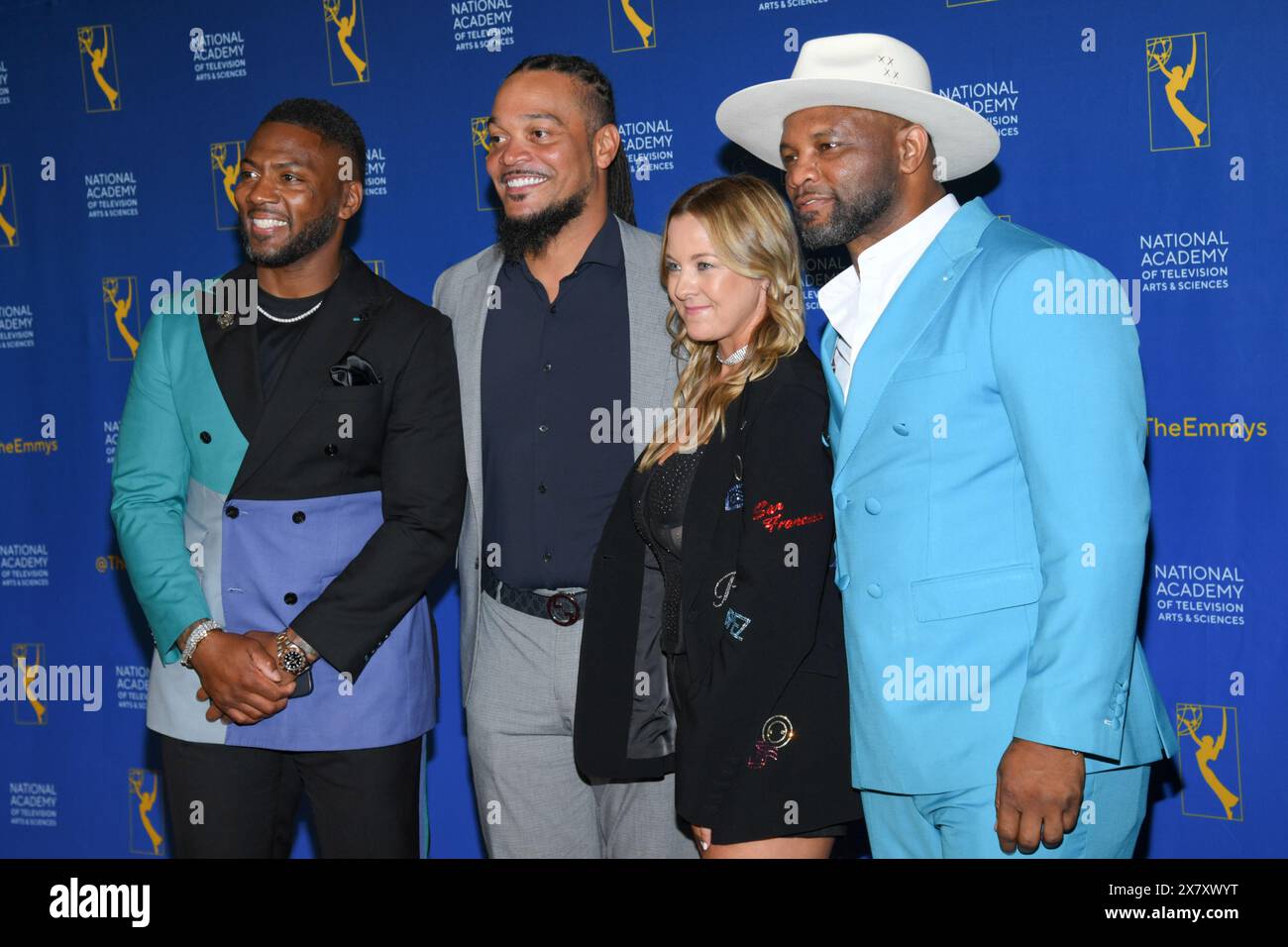 New York, USA. 21st May, 2024. Ryan Clark, Channing Crowder and Fred Taylor attending the 45TH ...