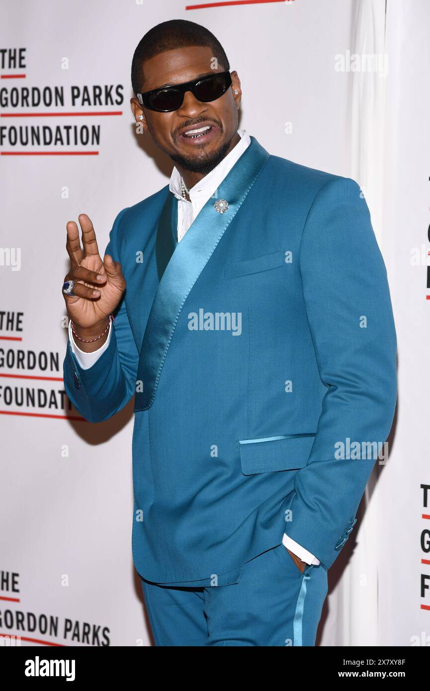 New York, USA. 21st May, 2024. Usher Raymond attends the Gordon Parks ...