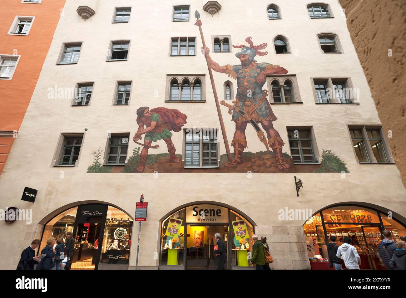 The Goliath House, a crenellated former patrician castle, 13th century ...