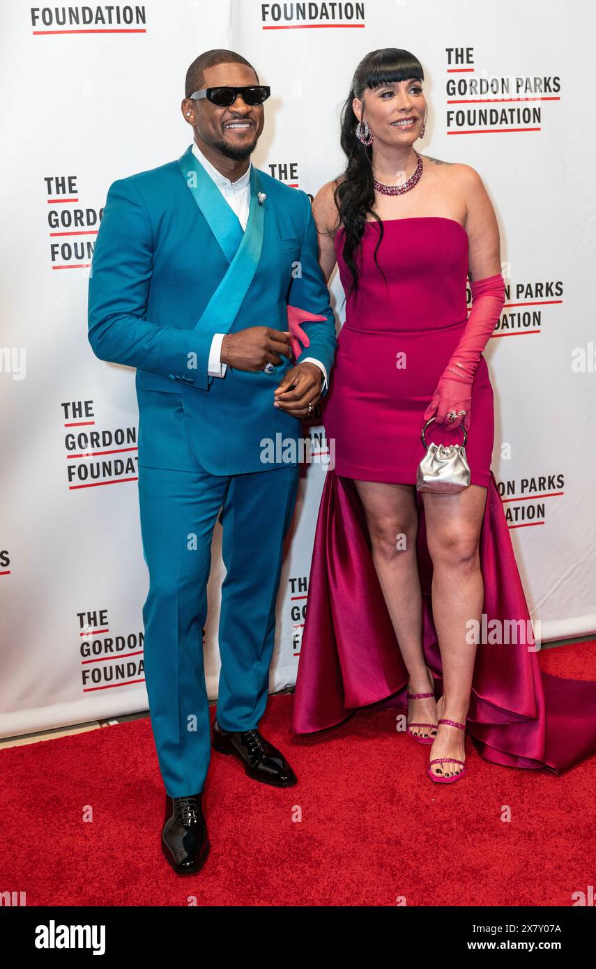 Usher and Jennifer Goicoechea Raymond attend 2024 Annual Gordon Parks ...