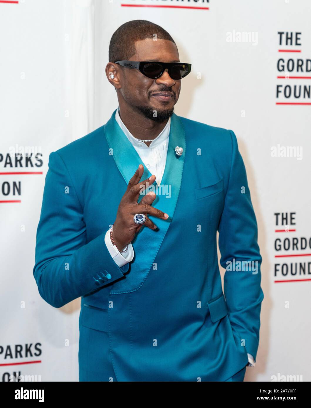 Usher attends 2024 Annual Gordon Parks Foundation Gala at Cipriani 42nd ...