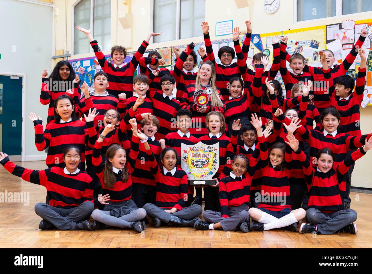 EDITORIAL USE ONLY Students from Year 6 at Northside Primary School in ...