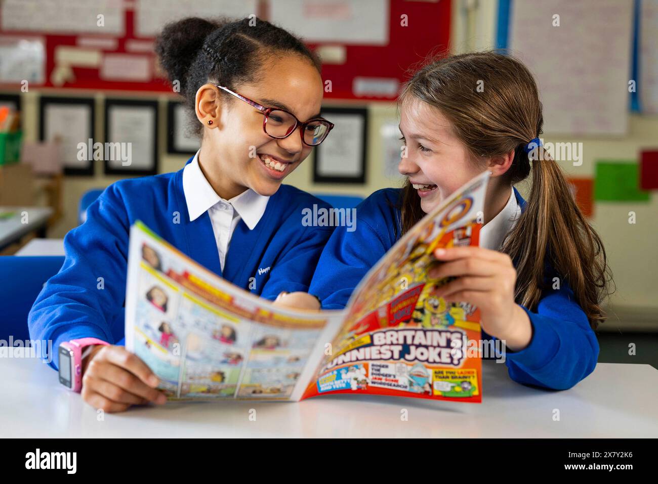 EDITORIAL USE ONLY Students from Year 6 at Northside Primary School in ...