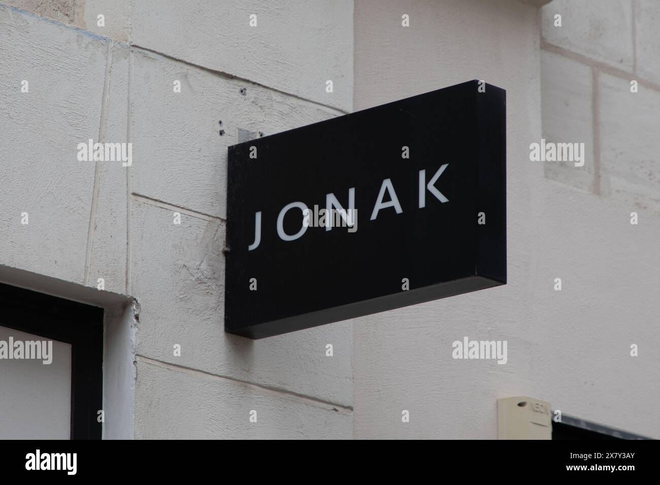 Bordeaux , France - 05 22 2024 : jonak paris logo brand and text sign ...