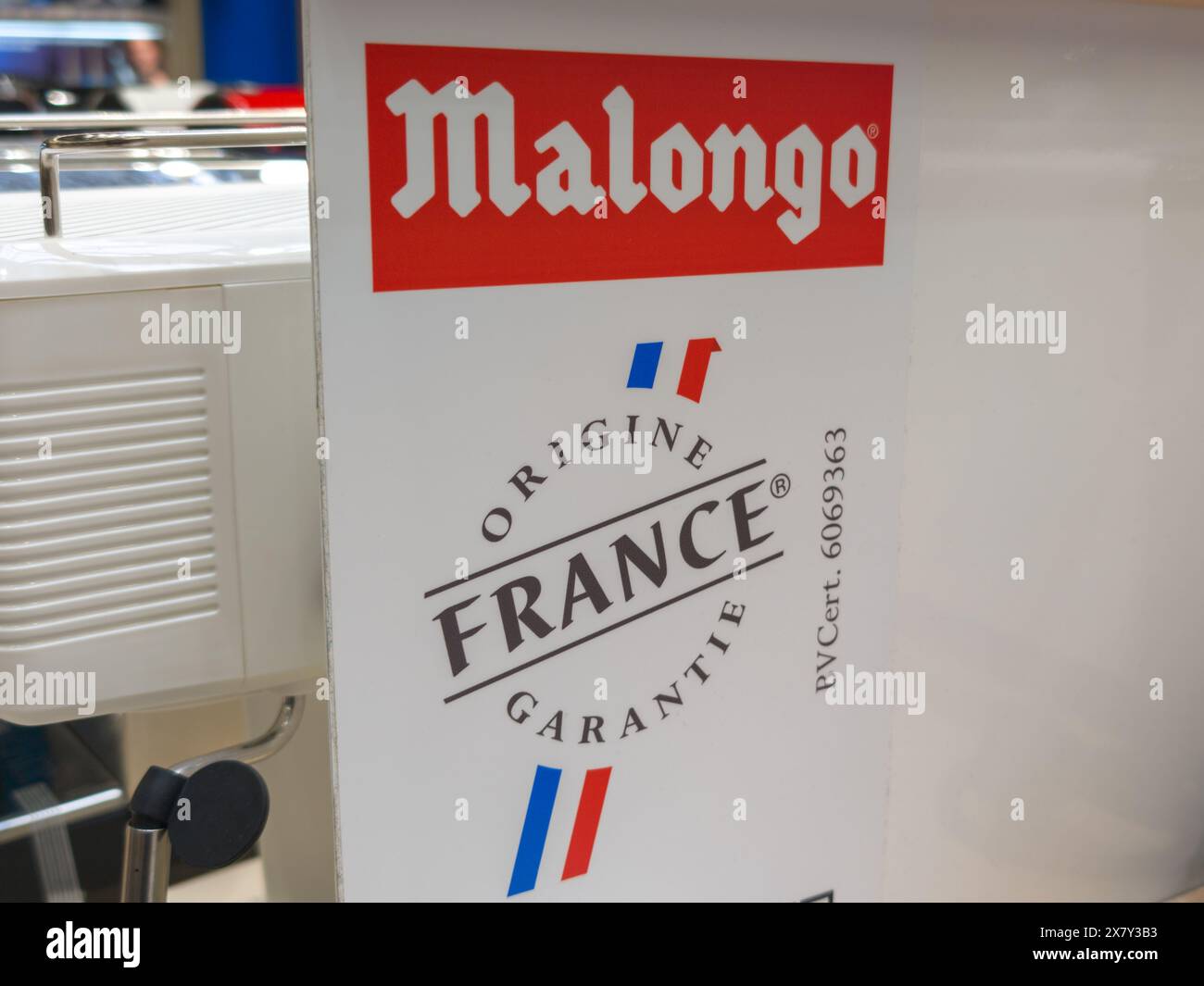 Bordeaux , France - 05 12 2024 : Malongo logo brand and text sign ...
