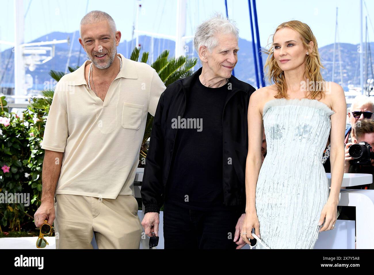 Vincent Cassel, David Cronenberg und Diane Kruger beim „The Shrouds“ Photo Call am 21.05.2024 im ...