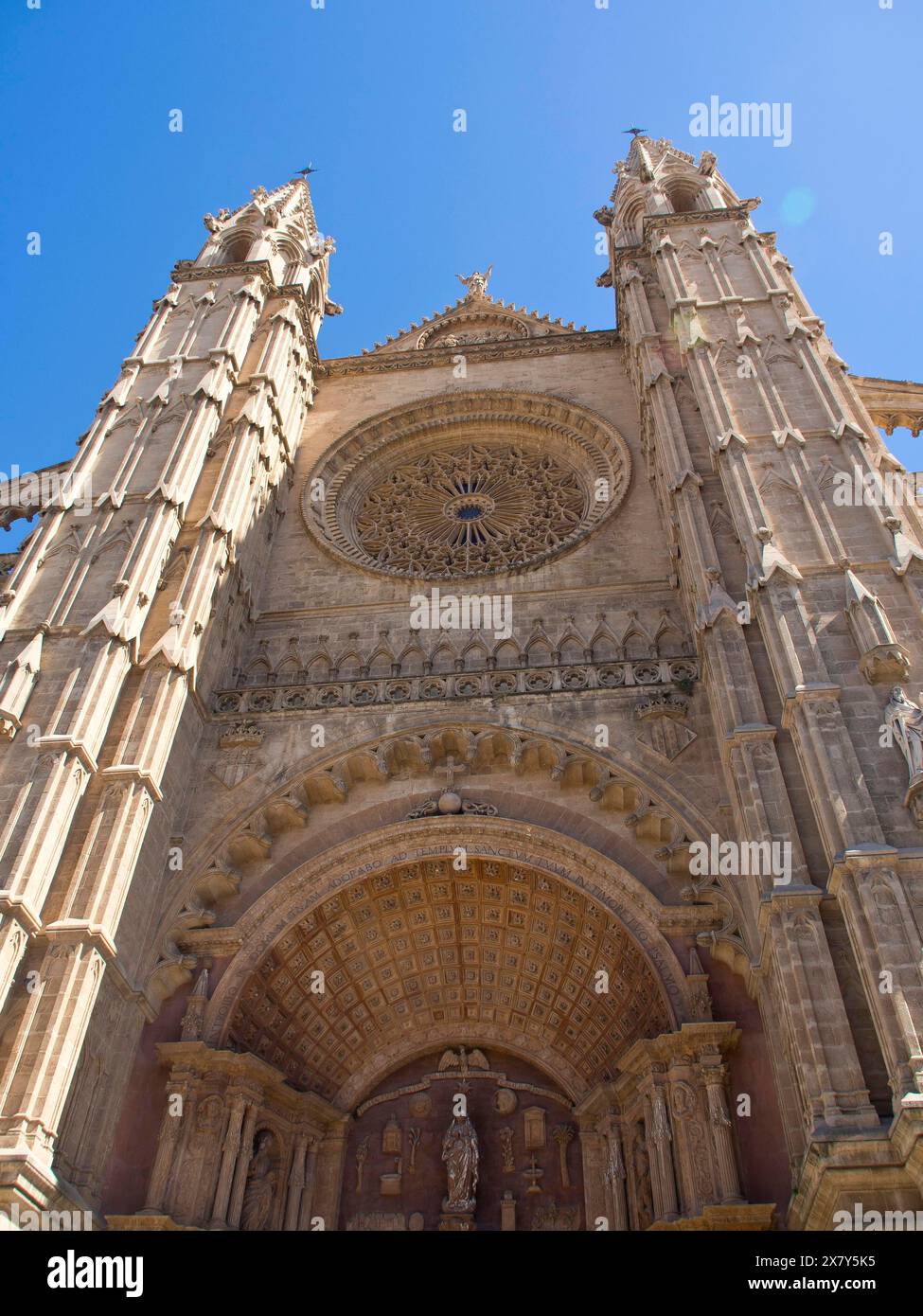 Detailed Gothic façade with impressive archway, arch structure and ...