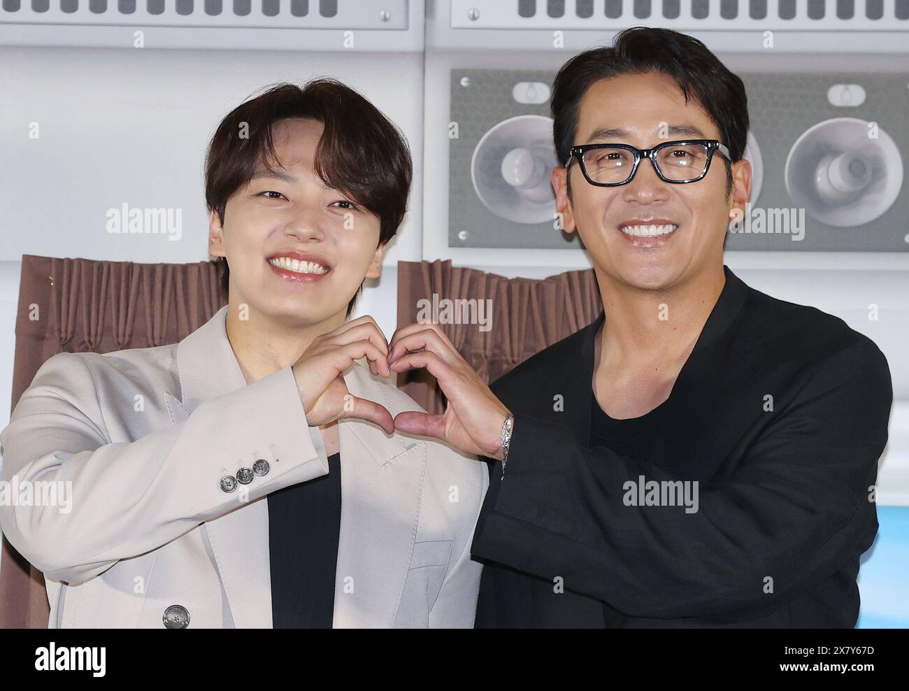 22nd May, 2024. S. Korean actors Ha Jung-woo and Yeo Jin-koo South Korean actors Ha Jung-woo (R ...