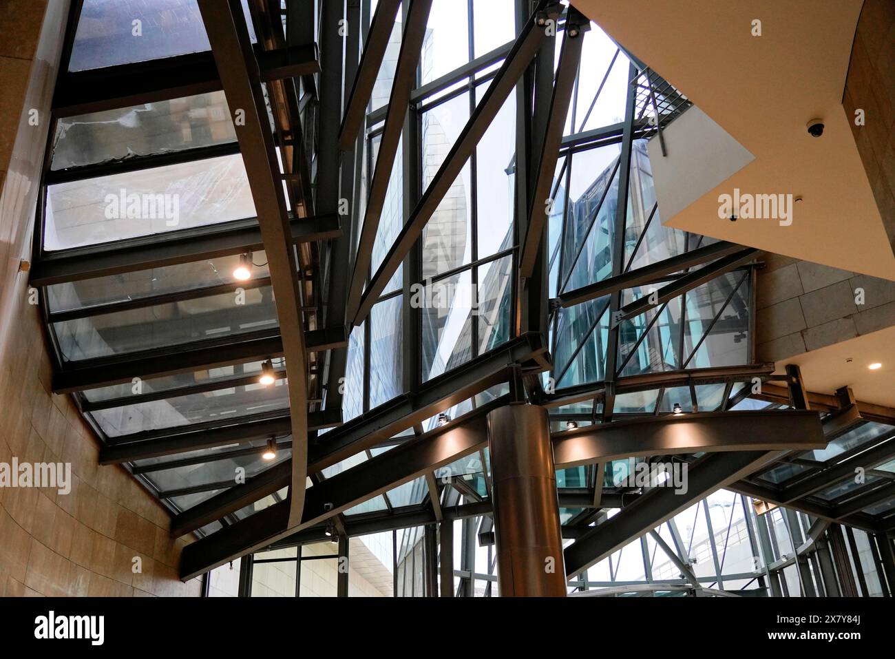 Guggenheim Museum, Bilbao, Basque Country, Spain, Europe, An interior ...
