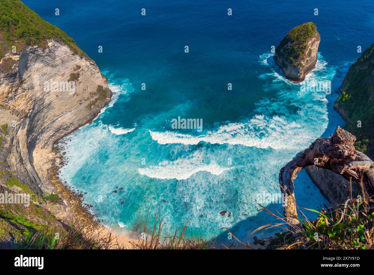 Summer tropical beach white sand blue sea summertime on sunny day. Sea ...