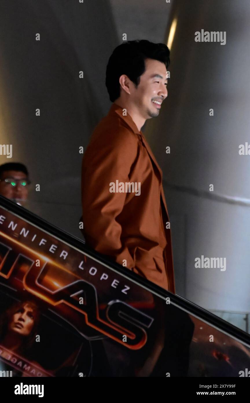 Chinese-Canadian actor Simu Liu Attends the red carpet of Atlas fan ...