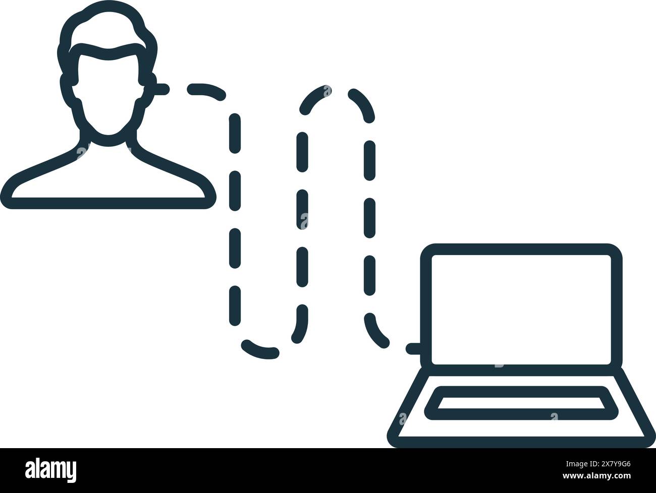 User Journey icon. Monochrome simple User Behavior icon for templates ...