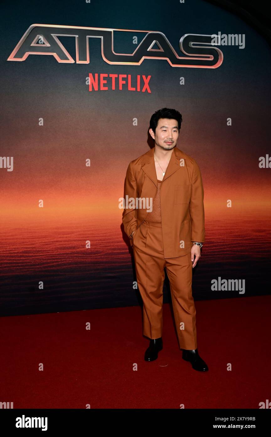 Chinese-Canadian actor Simu Liu Attends the red carpet of Atlas fan ...