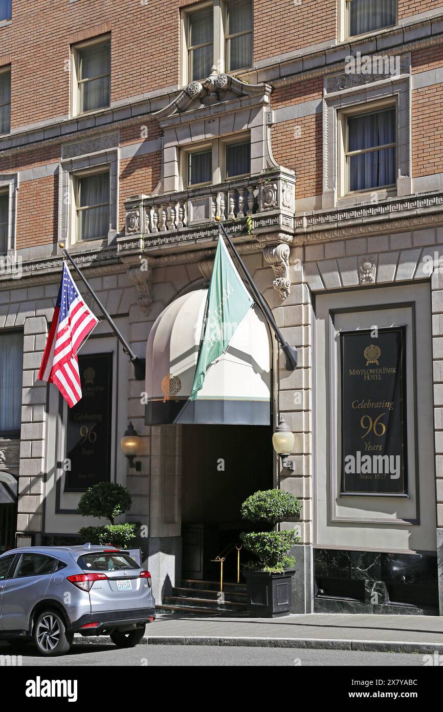 Mayflower Park Hotel, Olive Way, Seattle, Elliott Bay, Puget Sound ...