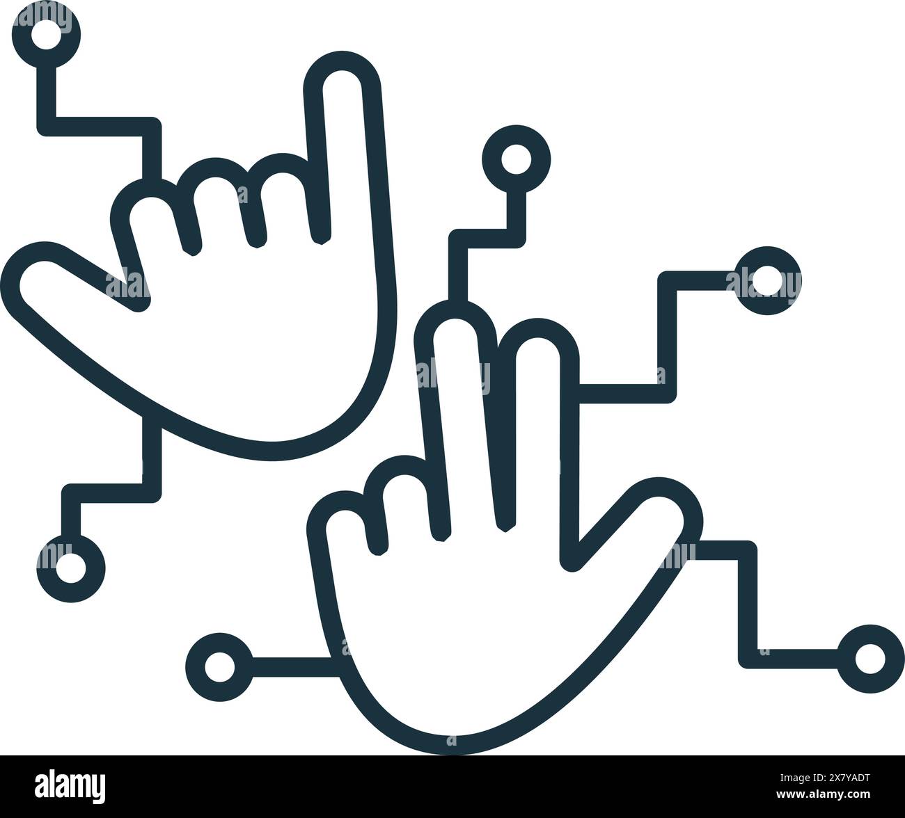 Digital Body Language icon. Monochrome simple User Behavior icon for ...