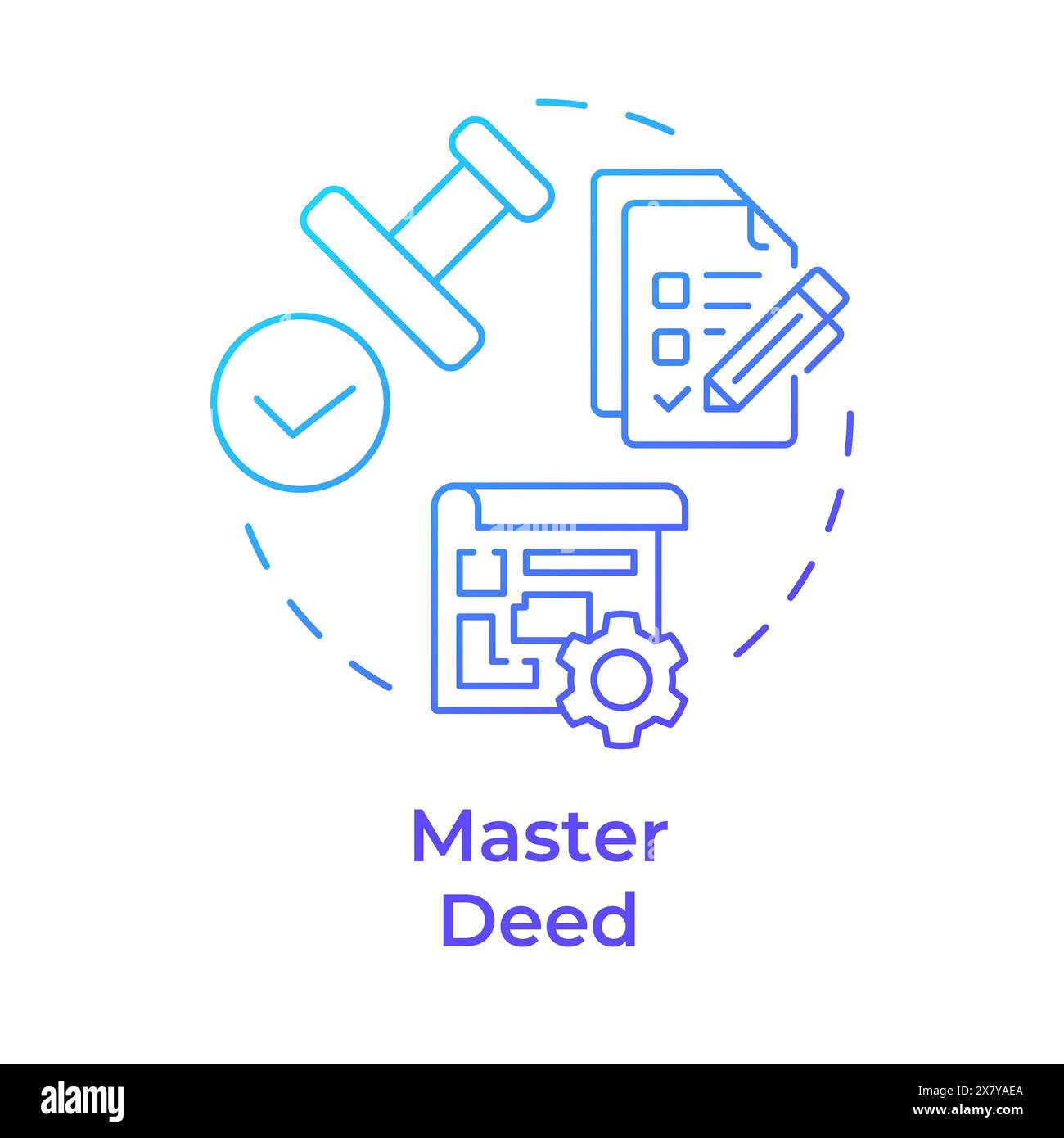 Master deed blue gradient concept icon Stock Vector Image & Art - Alamy Master deed blue gradient concept icon Stock Vector Image & Art - Alamy