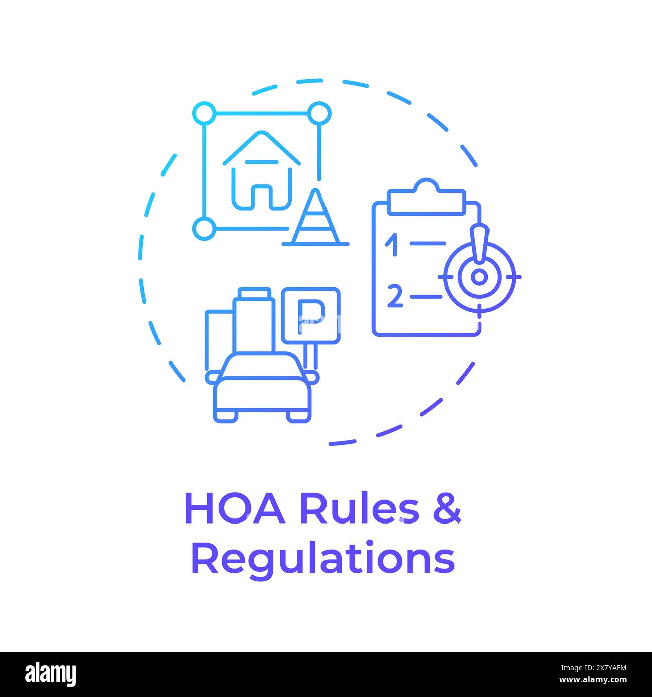 HOA rules and regulations blue gradient concept icon Stock Vector Image ... HOA rules and regulations blue gradient concept icon Stock Vector Image ...