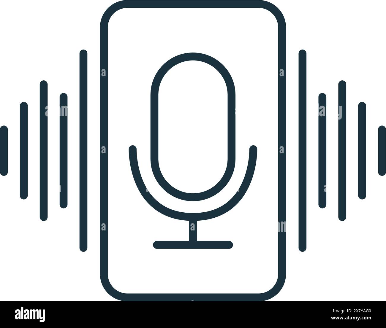 Voice Assistant icon. Monochrome simple Virtual Assistant icon for ...