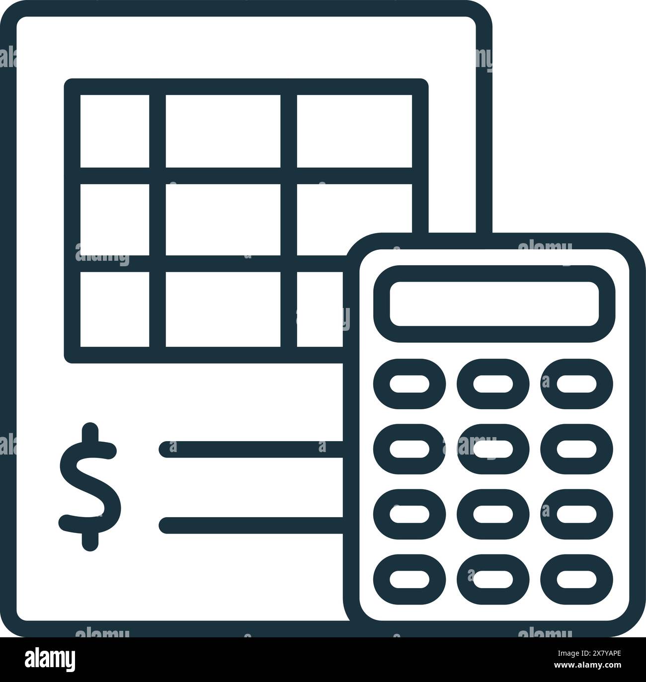 Bookkeeping icon. Monochrome simple Virtual Assistant icon for ...