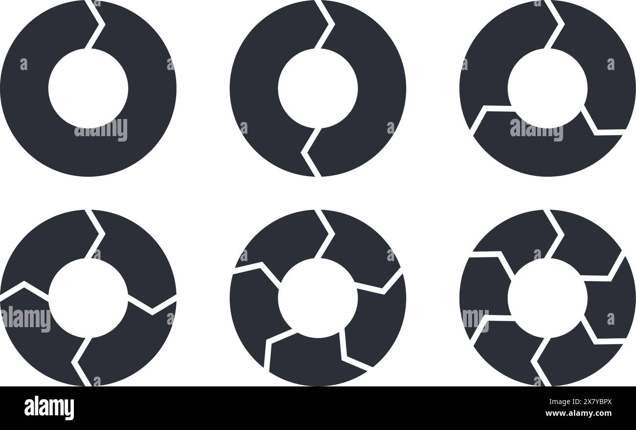 Rotation arrows in circular motion. Circle arrow combinations. Set of ...