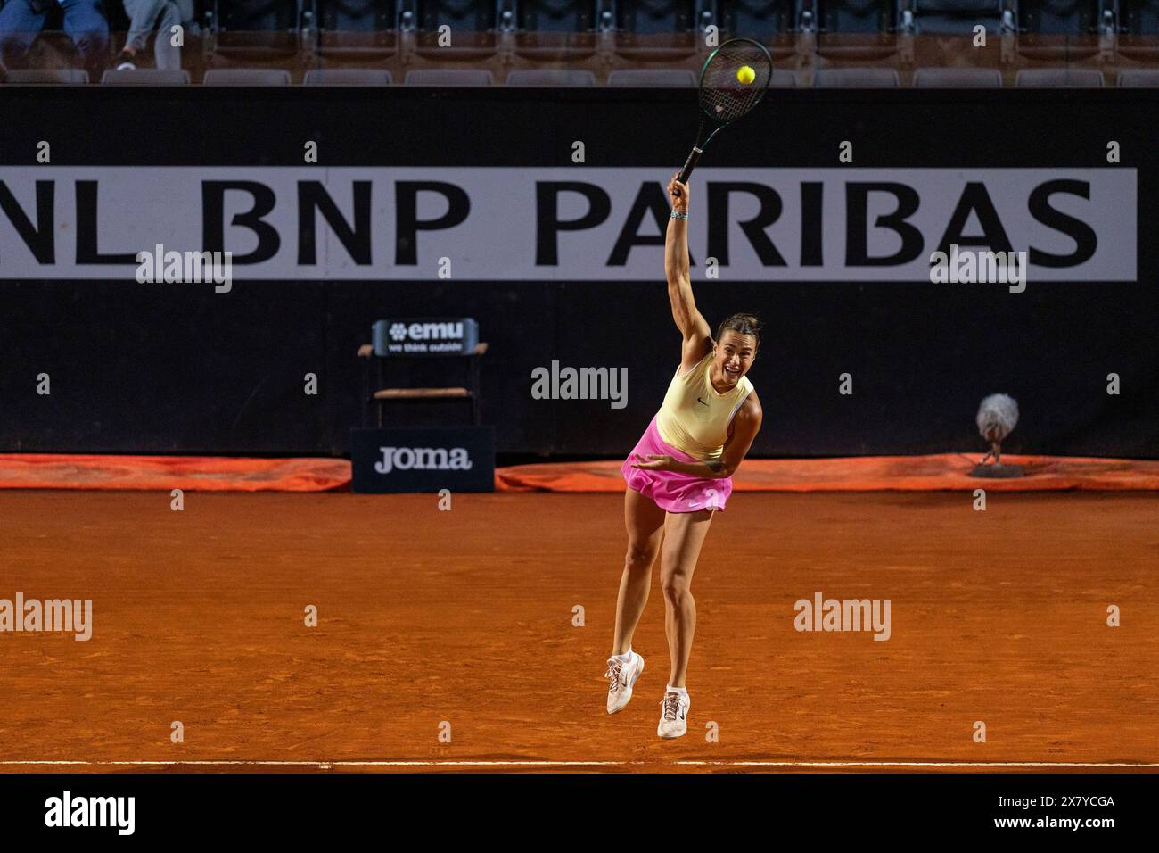 Rome, Italy. 16th May, 2024. Aryna Sabalenka in action against Danielle ...