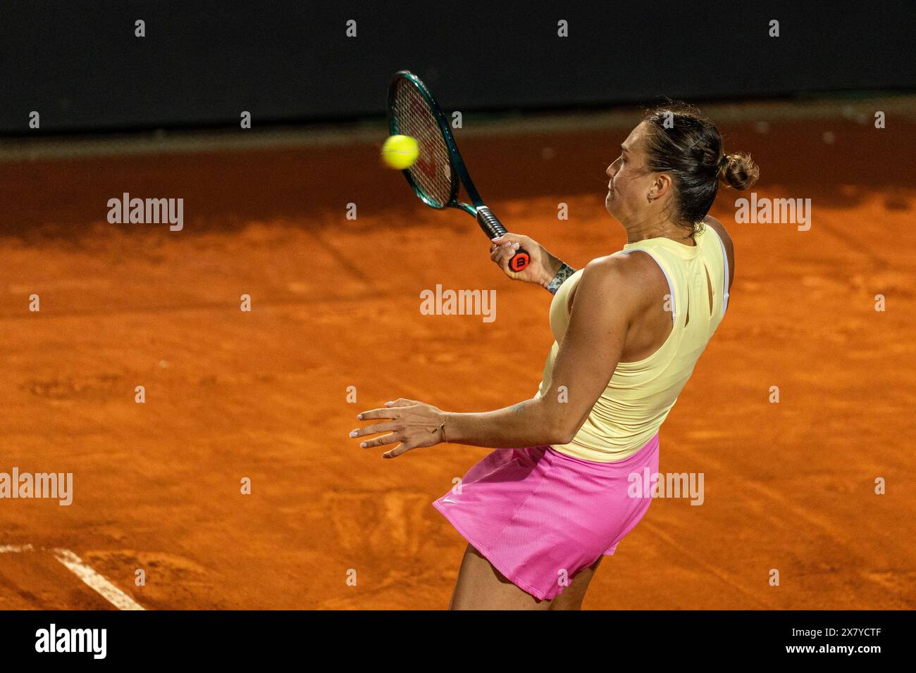 Rome, Italy. 16th May, 2024. Aryna Sabalenka in action against Danielle ...