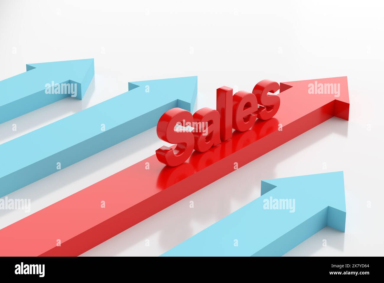 Rising sales. Increasing business marketing sales concept. Directional ...