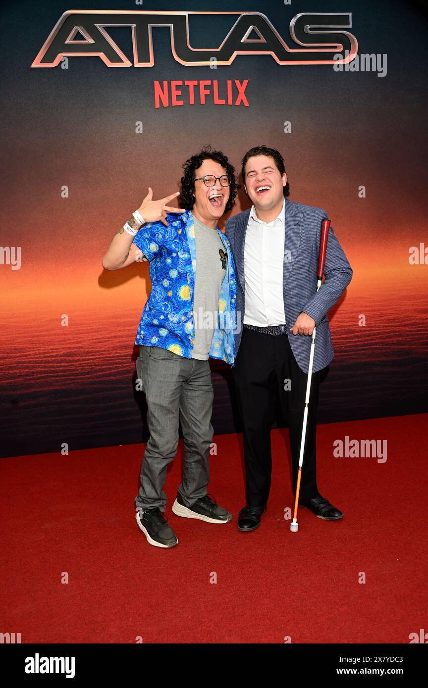 (L-R) Enrique Vázquez and Alexis Arroyo Attend the red carpet of Atlas ...