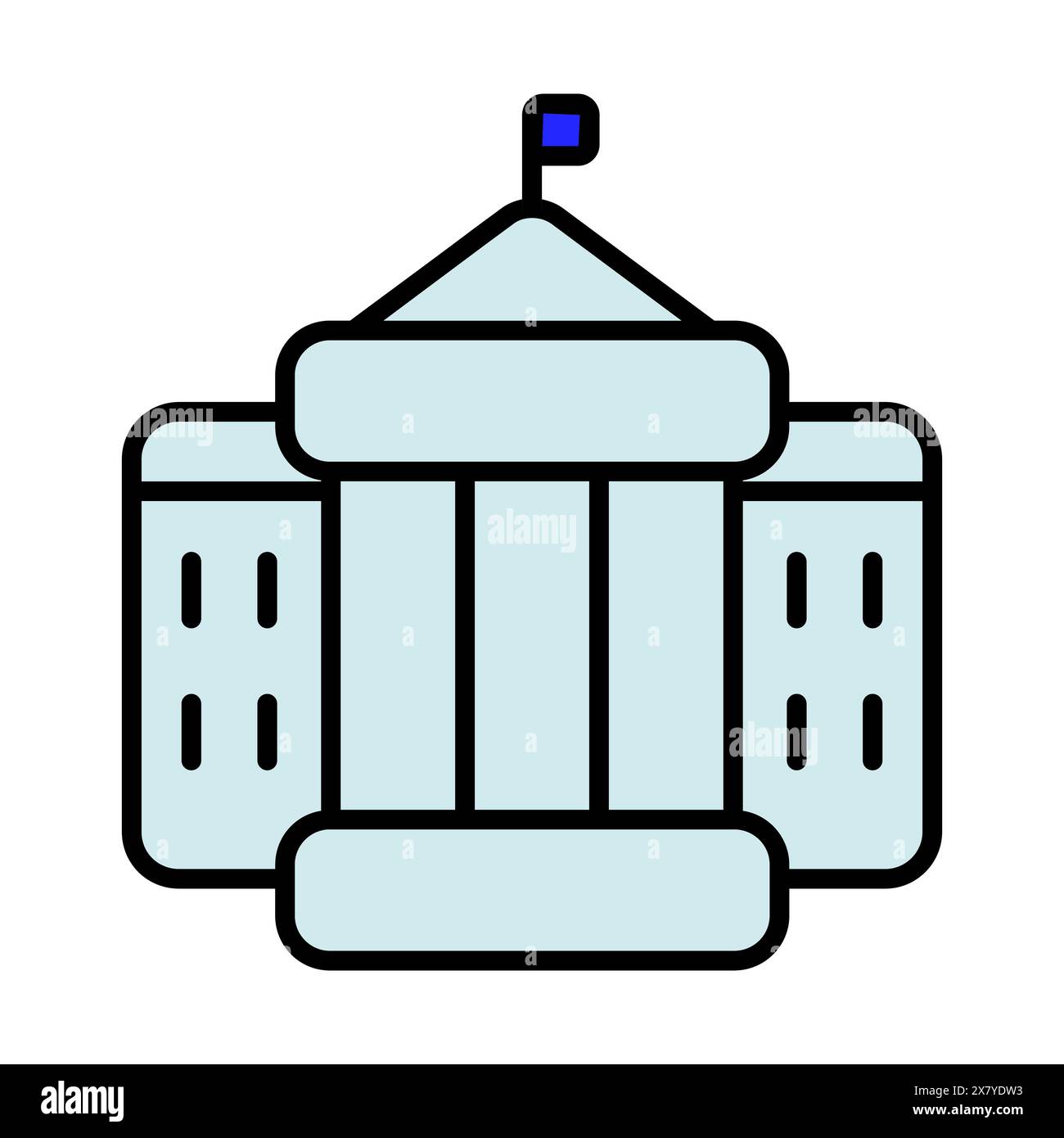 US government building icon. Politics, states, president, parliament ...