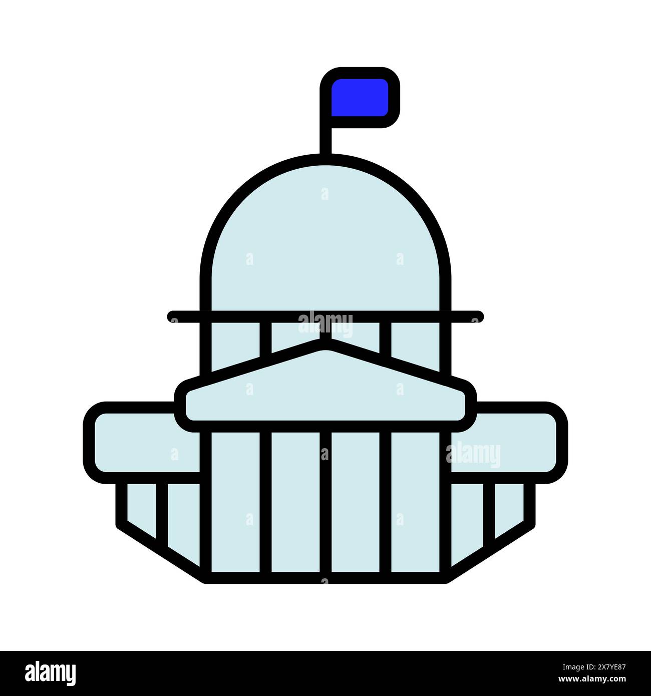 US government building icon. Politics, states, president, parliament ...