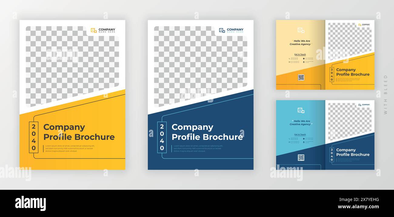 Company book cover brochure template design, leaflet advertising ...