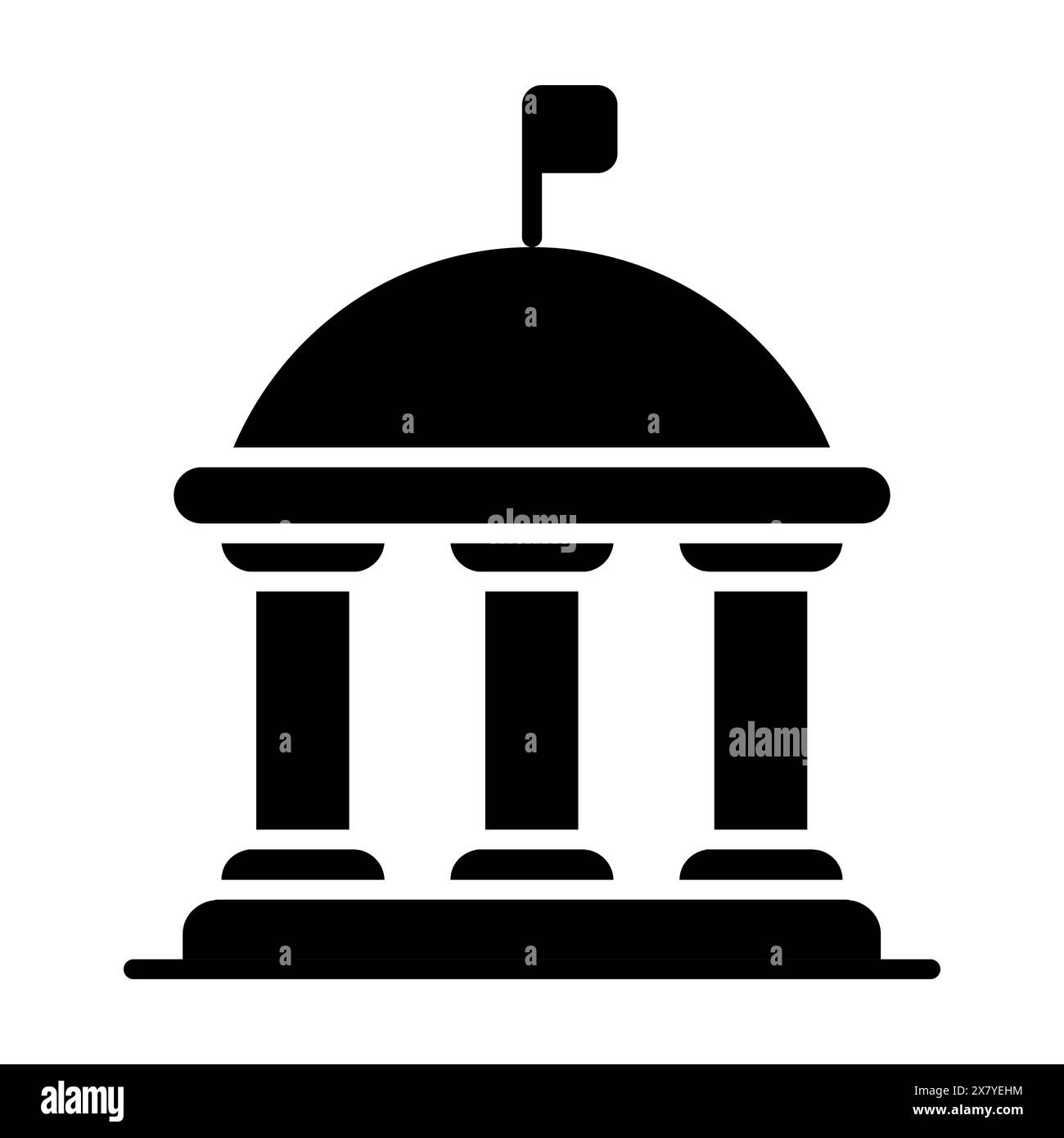 US government building icon. Politics, states, president, parliament ...