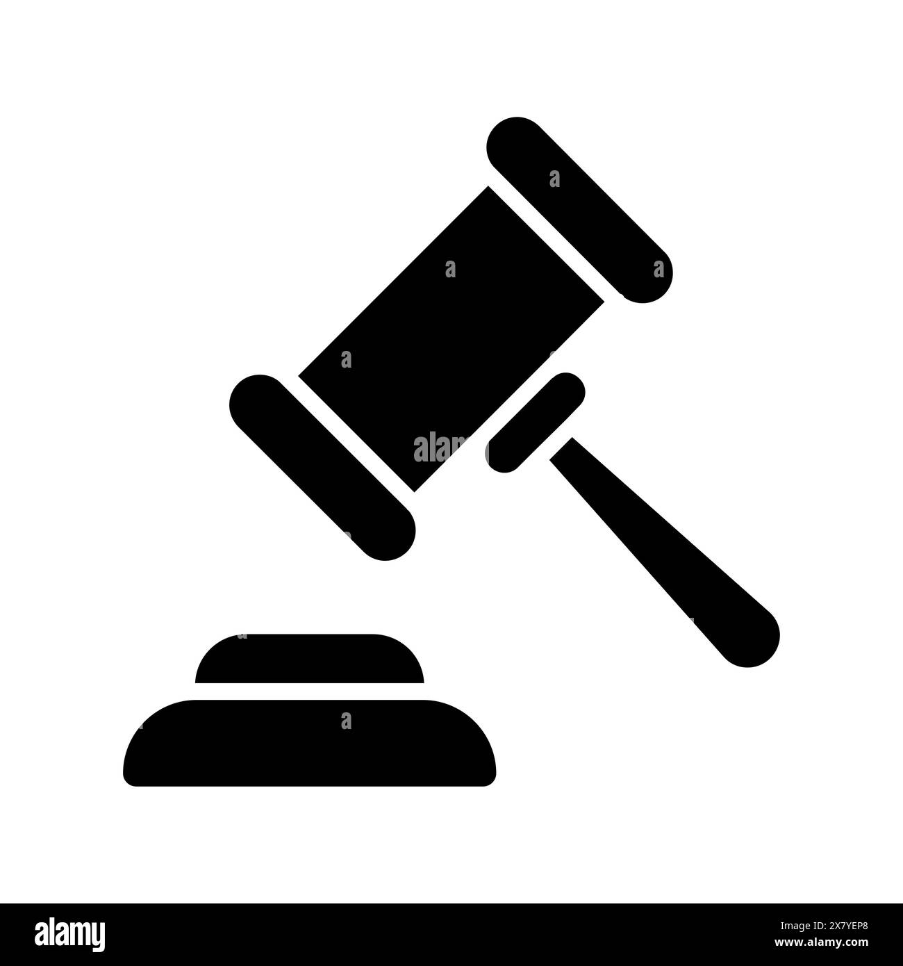 Judges hammer line icon. Gavel, court, justice, judge, constitution ...