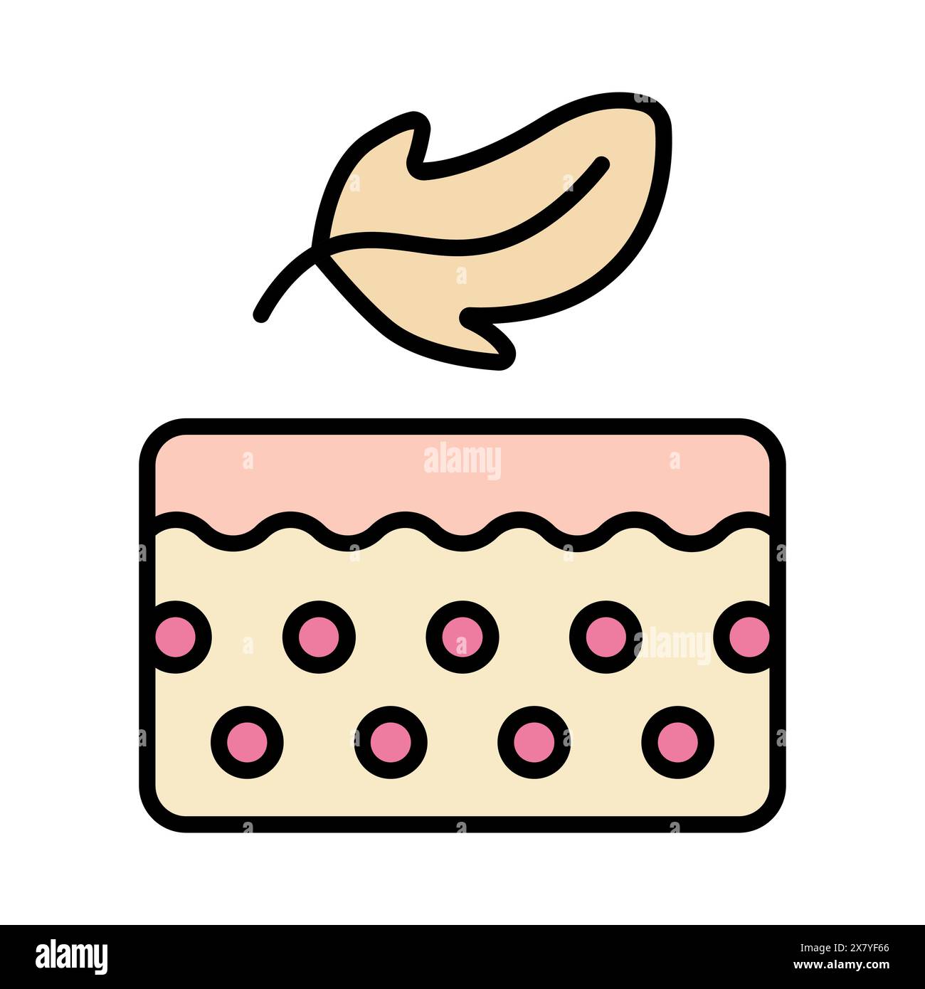 Skin care line icon. Cleansing, natural ingredients, hypoallergenic ...