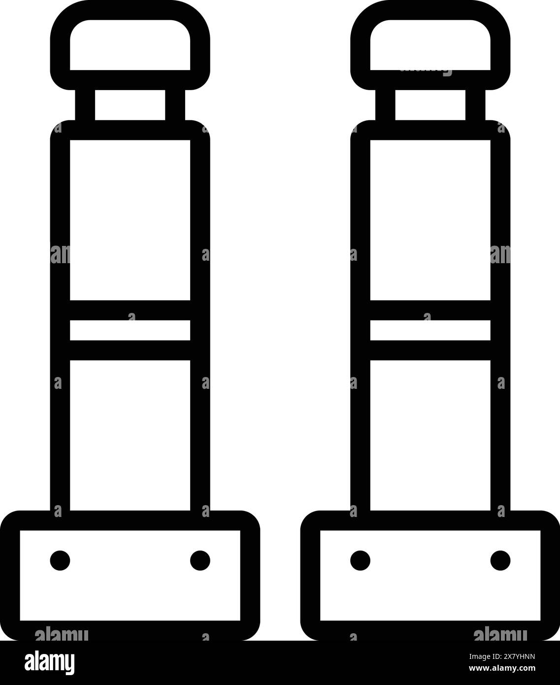 Bollards sign Stock Vector Images - Alamy