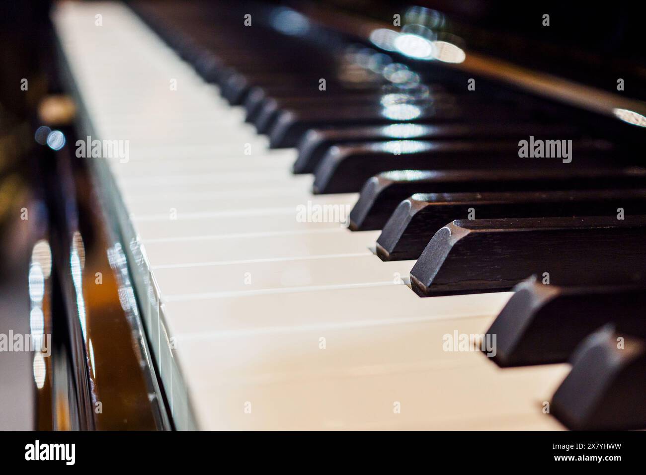Piano keyboard background musical instrument Stock Photo - Alamy