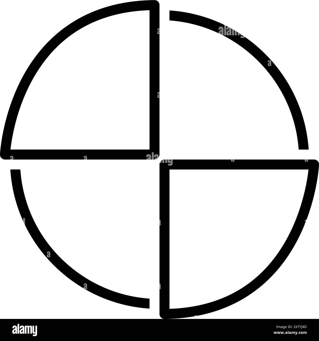 Piechart vector vectors Black and White Stock Photos & Images - Alamy