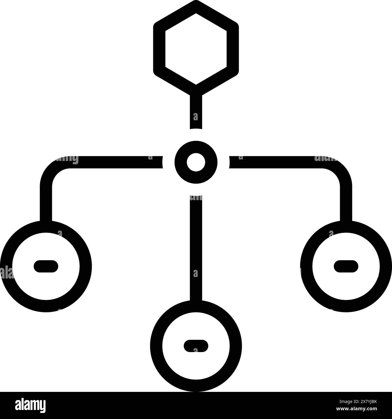 Hierarchical structure icon hi-res stock photography and images - Alamy