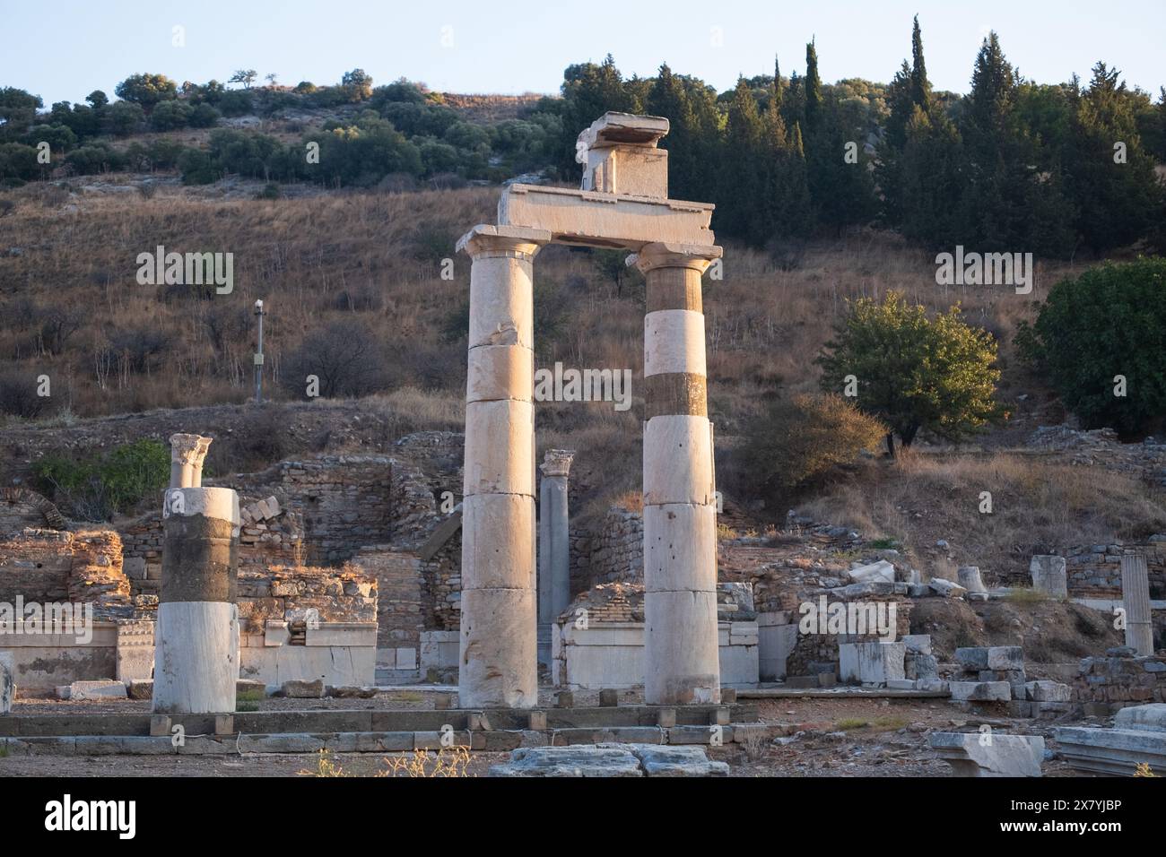 Buildings in the Ancient City of Ephesus, Ancient Buildings. Historical ...